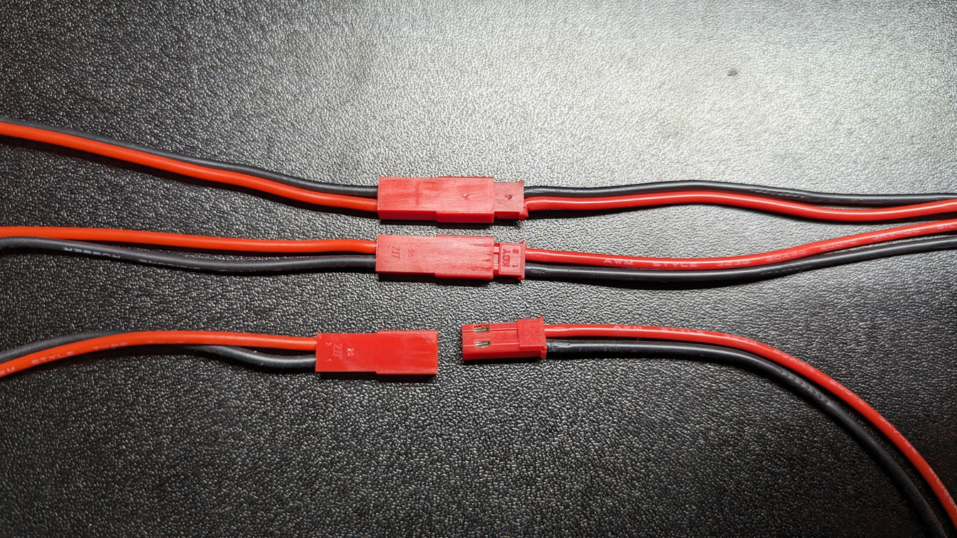 JST RCY Connectors, 20AWG Wire, 2 pairs – Just 'Cuz Robotics