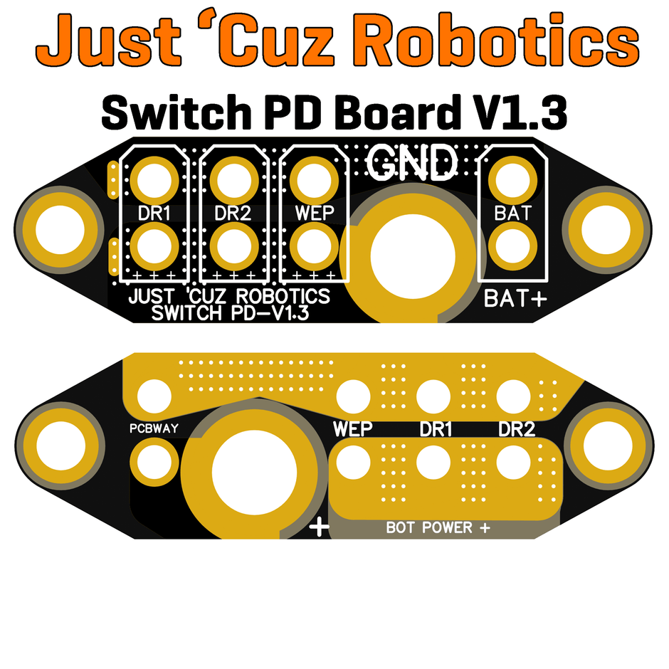 PD Boards & PCBs – Just 'Cuz Robotics